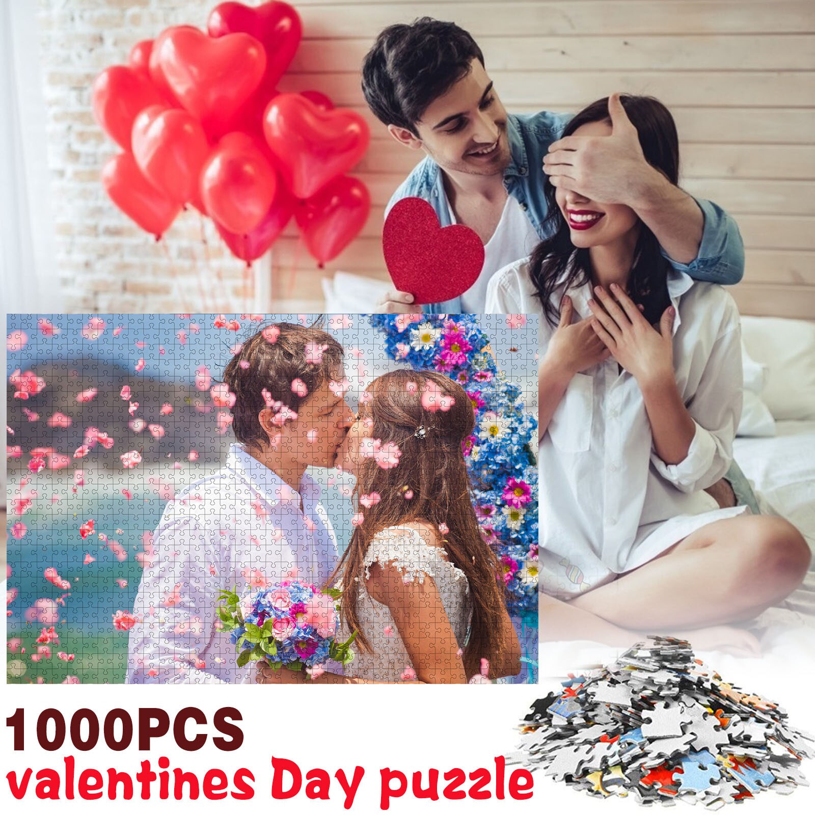 Realistic Character Puzzle 1000 Pieces Valentine's... – Grandado