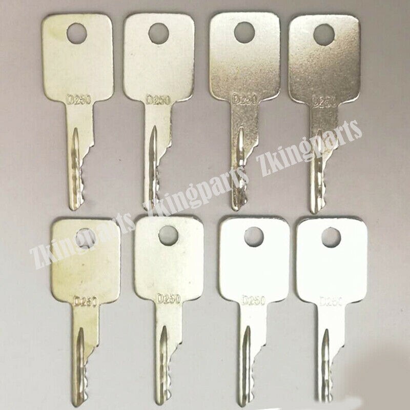 8PCS D250 Key Fit For Case Backhoe & Skid Steer Eq... – Vicedeal