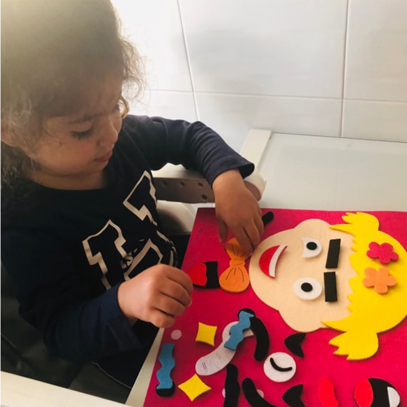Kid DIY Toys Emotion Change Puzzle Toys Children L... – Grandado