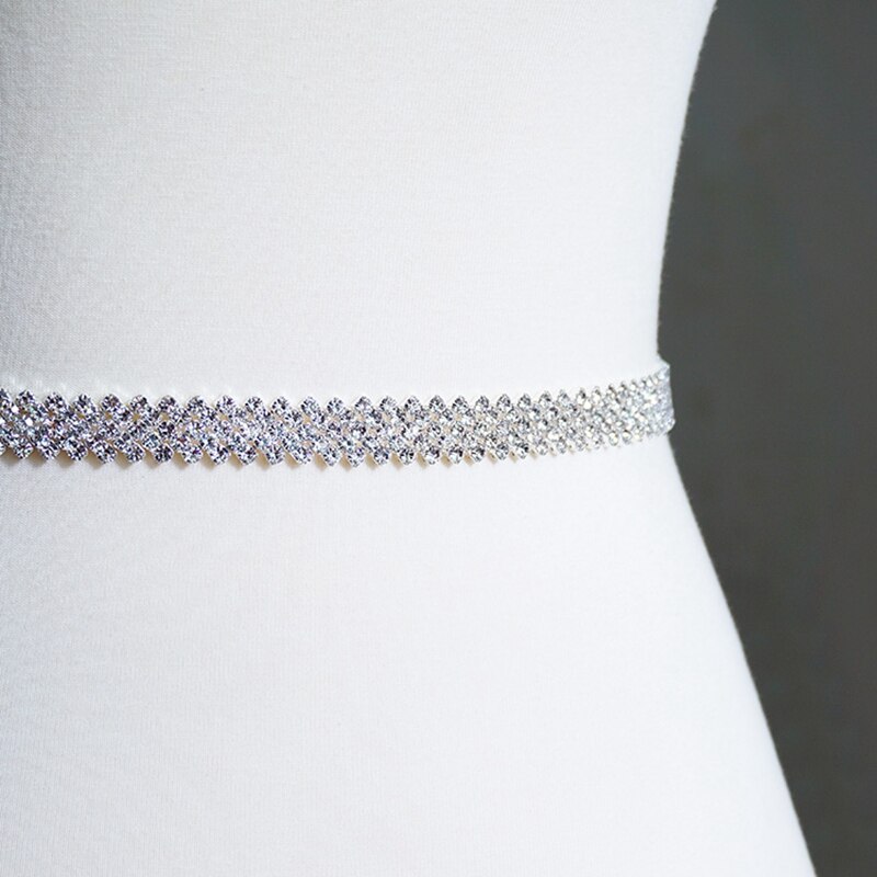 Dainty Rhinestone Belt, Crystal Bridal Belt, Brida... – Grandado