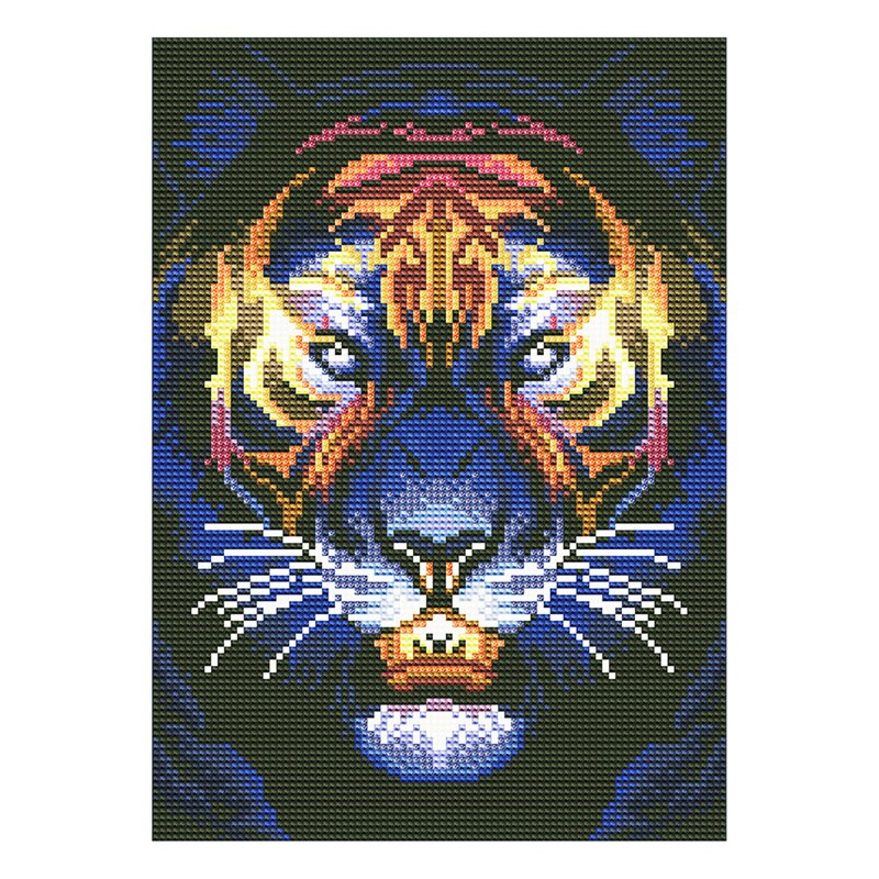 animal cheetah full diamond luminous diamond paint... – Grandado