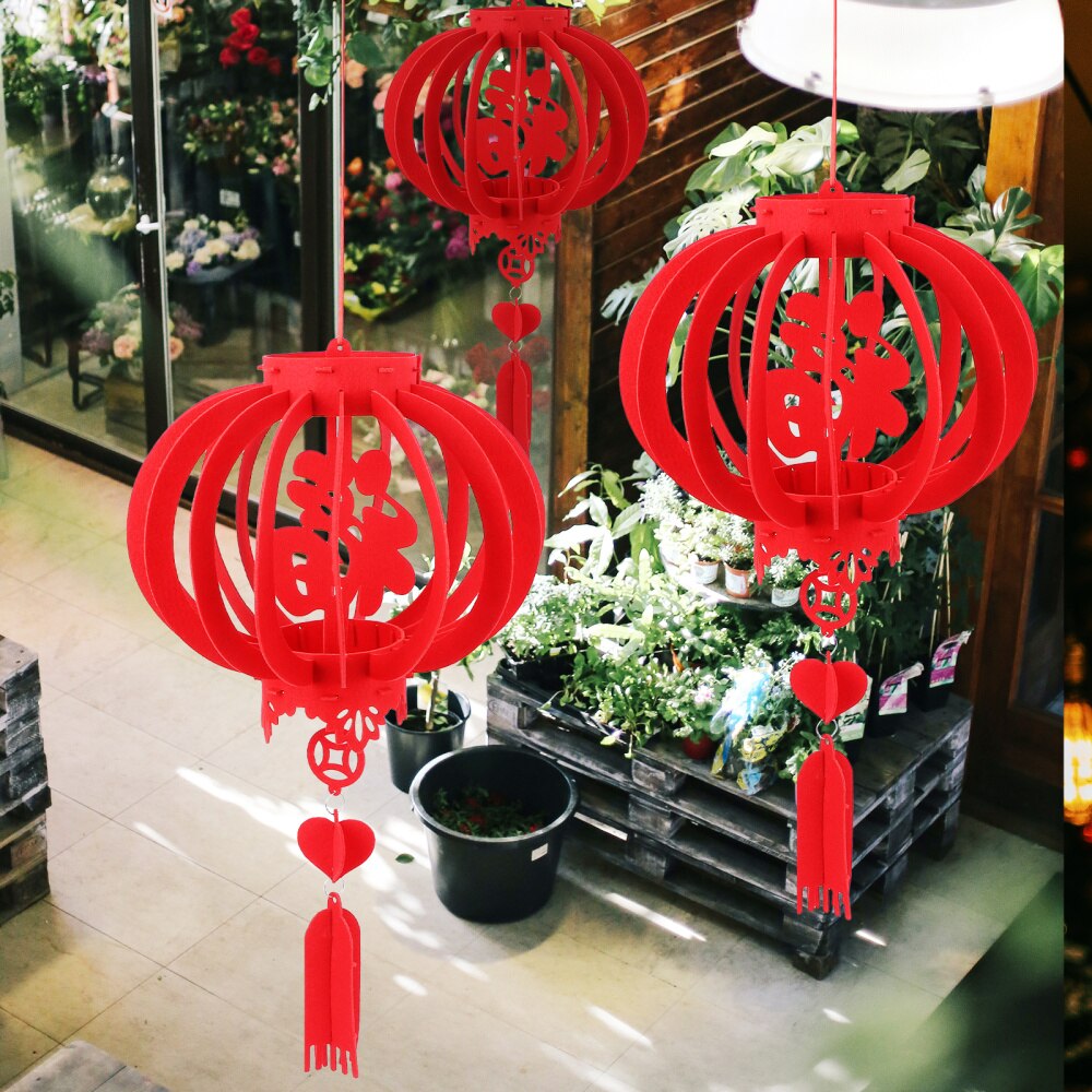 1Pc Chinese Year Red Lanterns Spring Home Hanging ... – Grandado