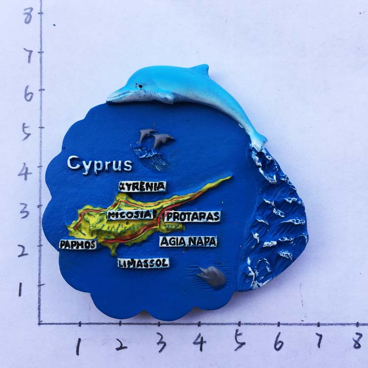 Cyprus Tourist Souvenir Magnet Fridge Sailboat Dol... – Vicedeal