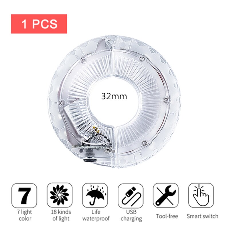 Smart LED Bicycle Wheel Light Bike Front Tail Hub ... – Grandado