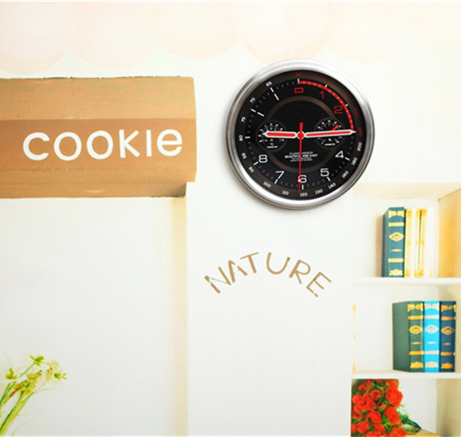 ! Racing Car dashboard clock Large Round Modern Me... – Grandado