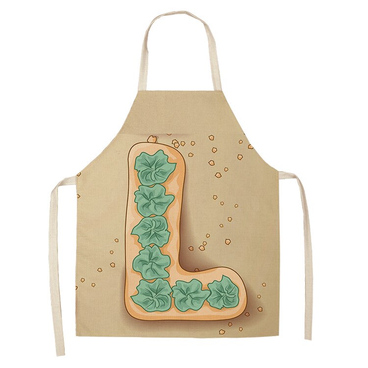 Letter Alphabet Pattern Kitchen Apron For Woman Sl... – Vicedeal