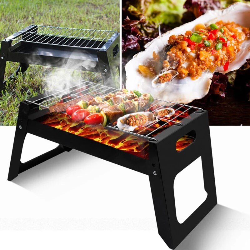 Portable Foldable Barbecue Stove 2-5 People Charco... – Grandado