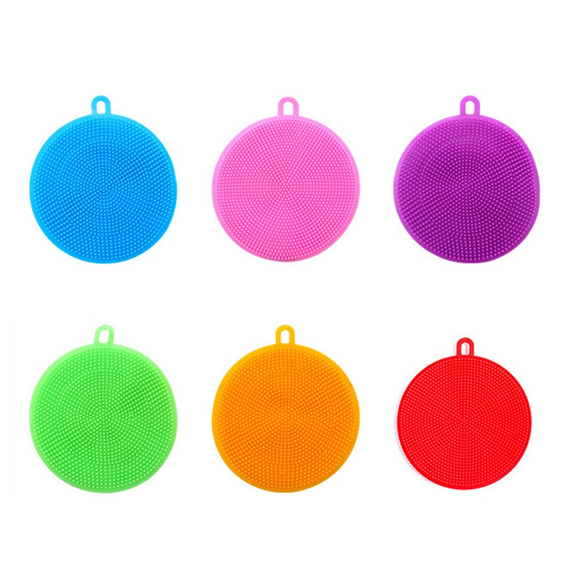 1set(6 Pcs)Silicone Sponge, Silicone Scrubber Kitc... – Grandado