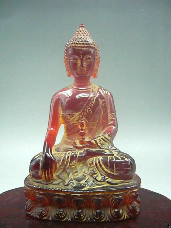 Chinese manual sculpture rare amber, Buddha had th... – Grandado