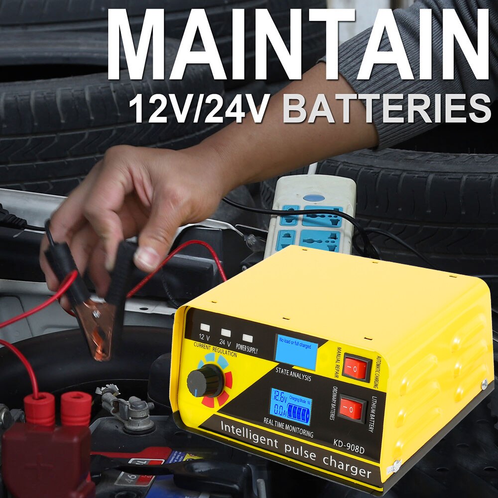 High-power car battery charger DC 12V24V car charg... – Vicedeal