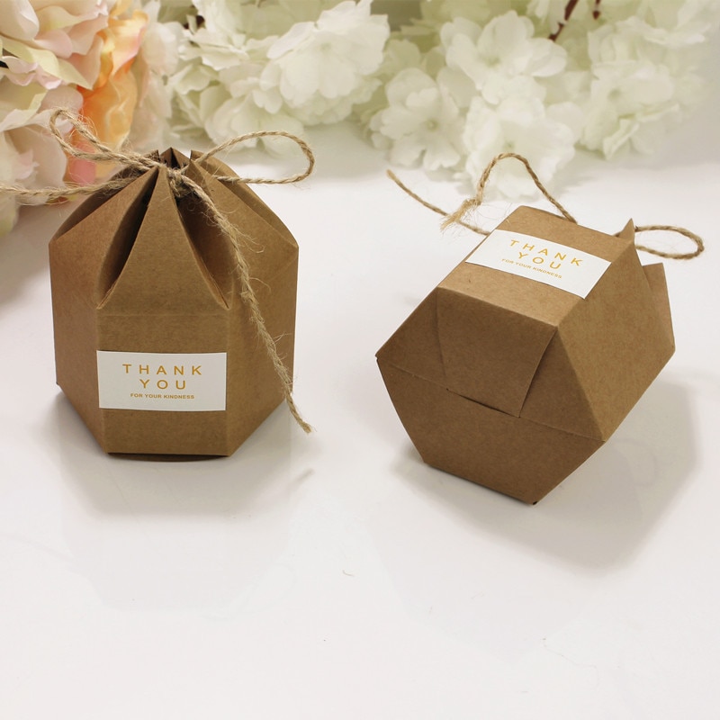50pcs small Kraft Paper package cardboard box Lant... – Grandado