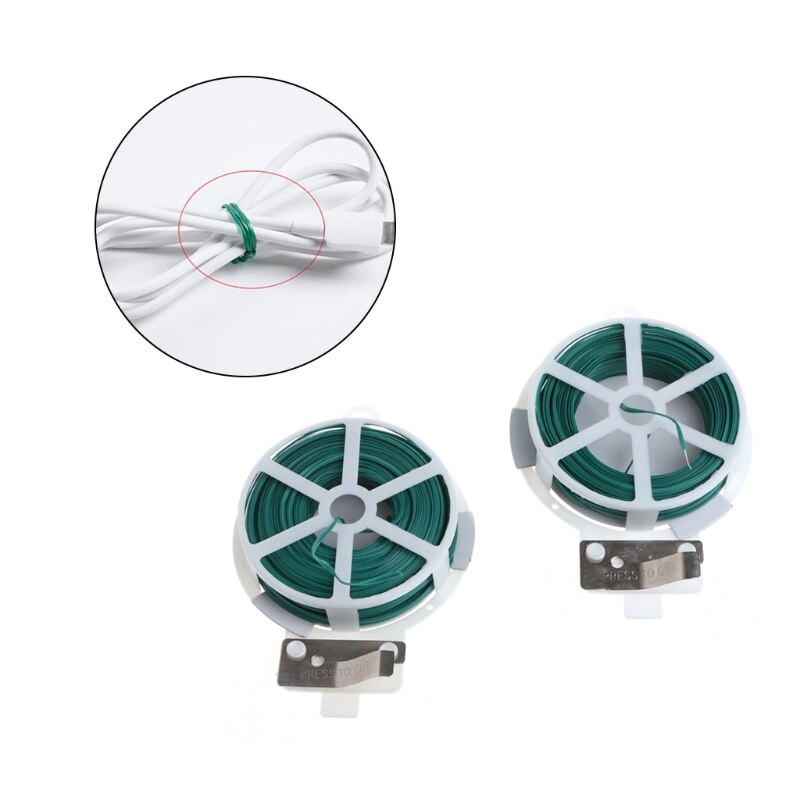 30M 50M Tuin Twist Tie Wire Cable Reel Met Cutter ... – Grandado