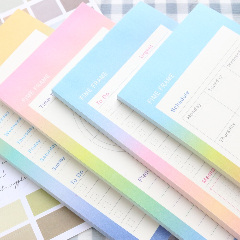 Domikee cute undated planner notepad school studen... – Grandado