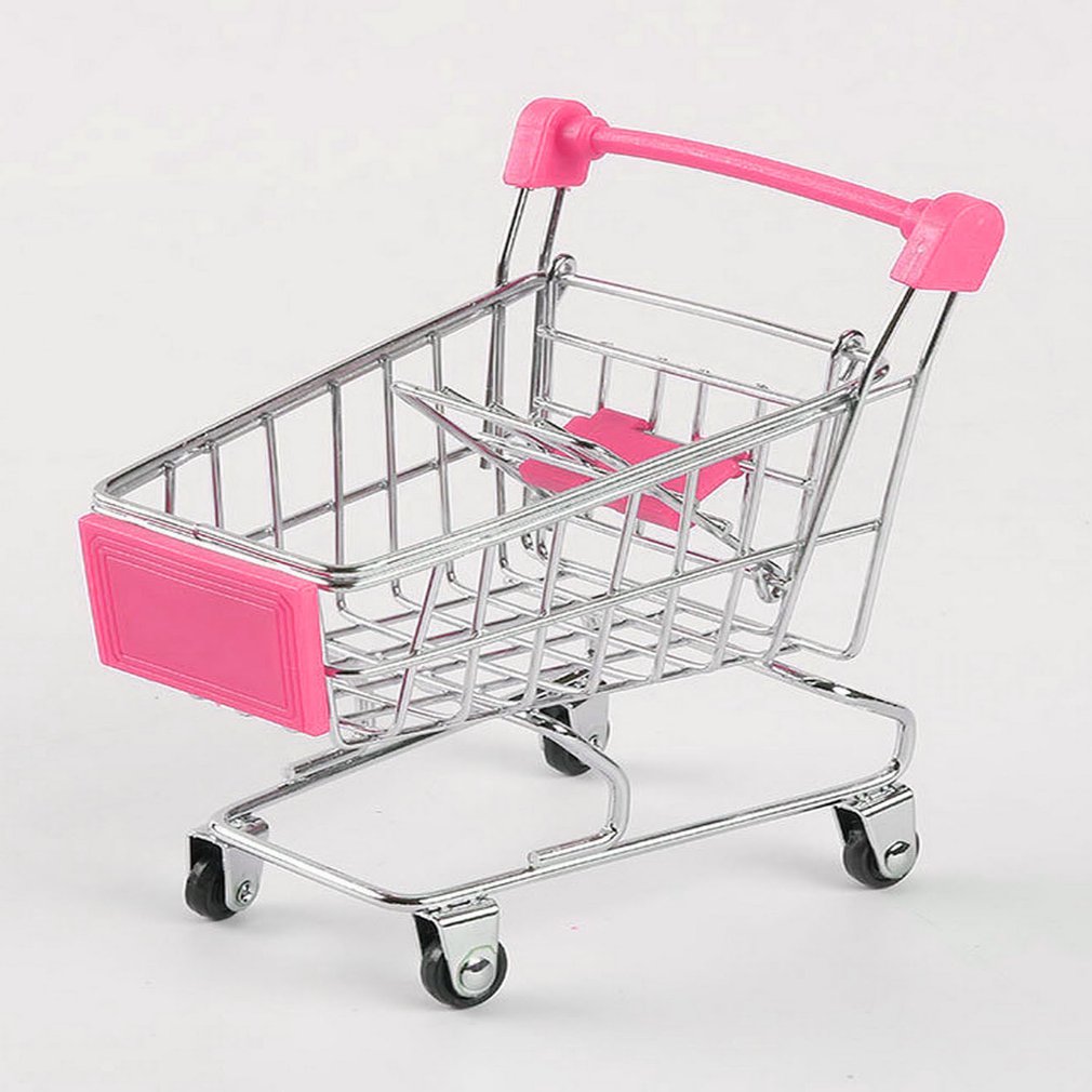 Supermarket Mini Shopping Cart Trolley Metal Simul... – Vicedeal