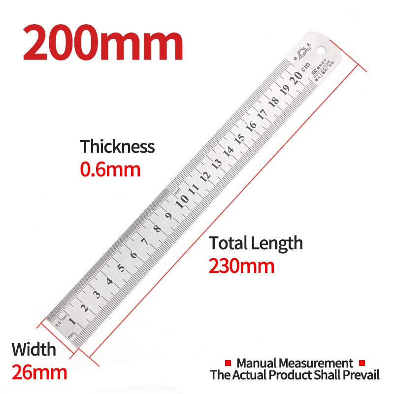 Metal Ruler Stainless Steel Angle Ruler Steel Rule... – Vicedeal