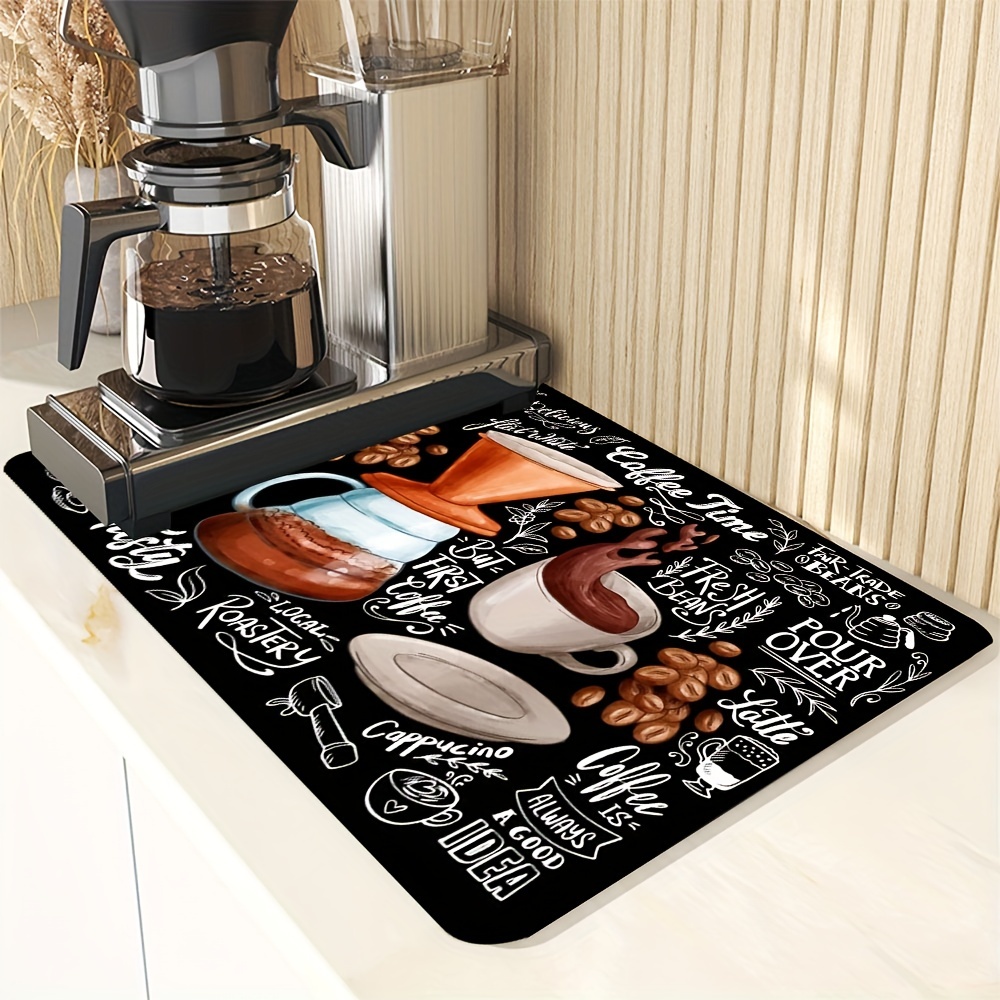 Kaffee aufbringen Schüssel Trocknen Pad Kieselalge... – Grandado