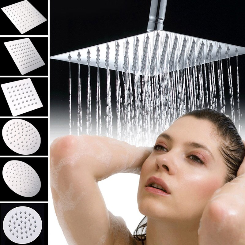4/6/8 inch Stainless Steel Shower Head Square or R... – Grandado
