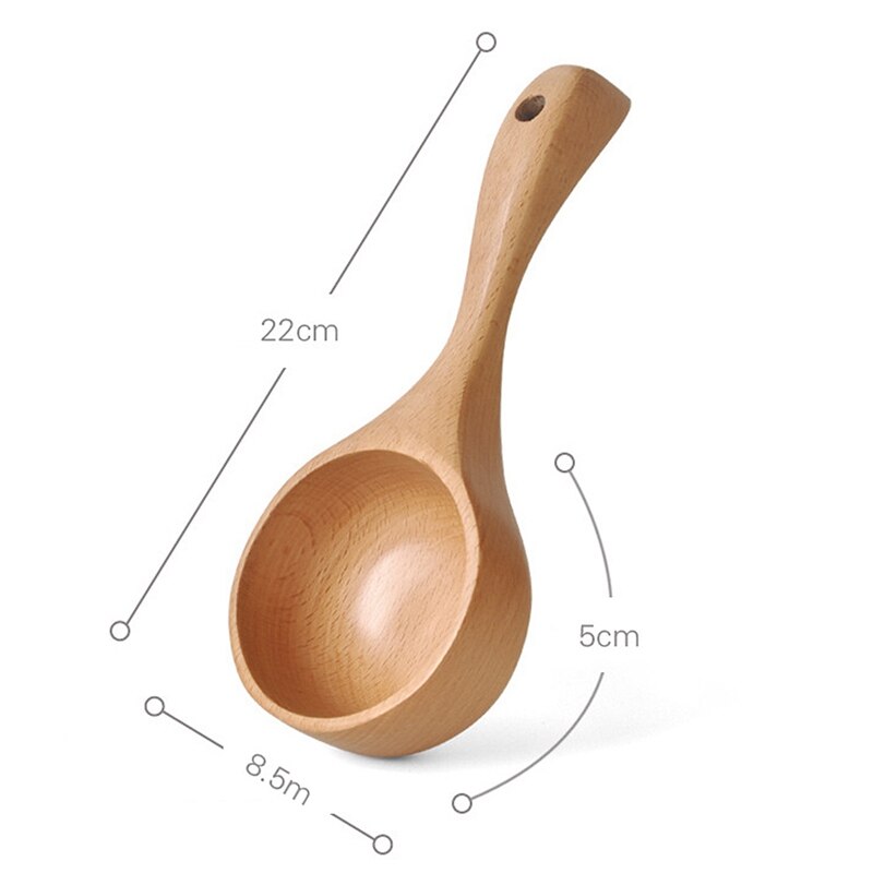 Solid Wood Water Scoop Spoon Multipurpose Wooden S... – Vicedeal
