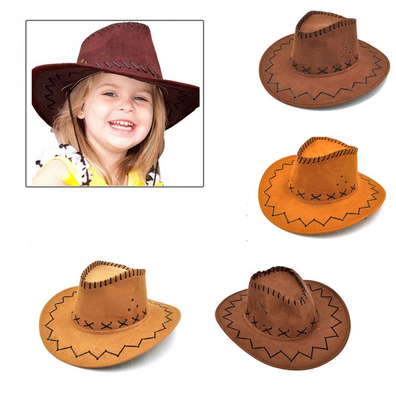 Casual Western Cowboy Hat Sun Hat Cowgirls Childre... – Grandado