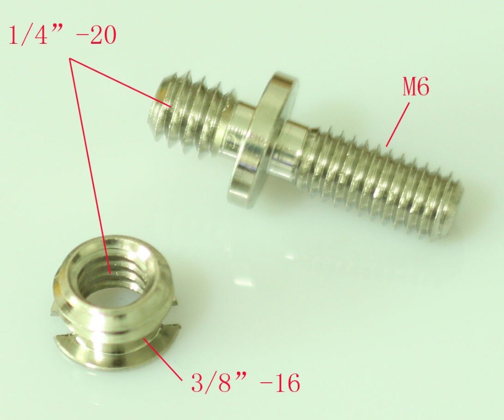 3/8"-16 Male Threaded to M6 Male Threaded scr... – Vicedeal