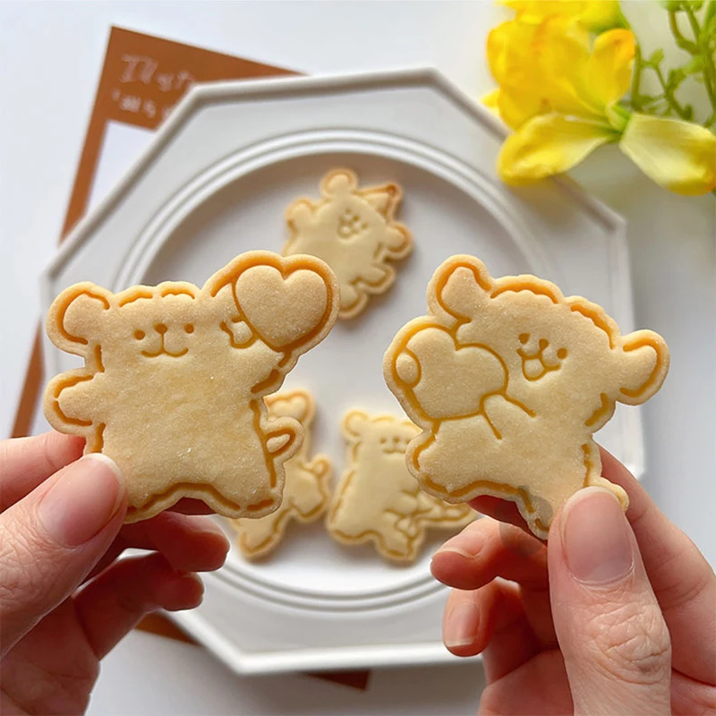 Nette Bär Fondant Kuchen bilden Keks Cookie Kolben... – Grandado