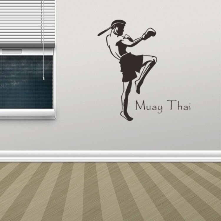 Sports Muay Thai vinyl wall decal home decor livin... – Vicedeal