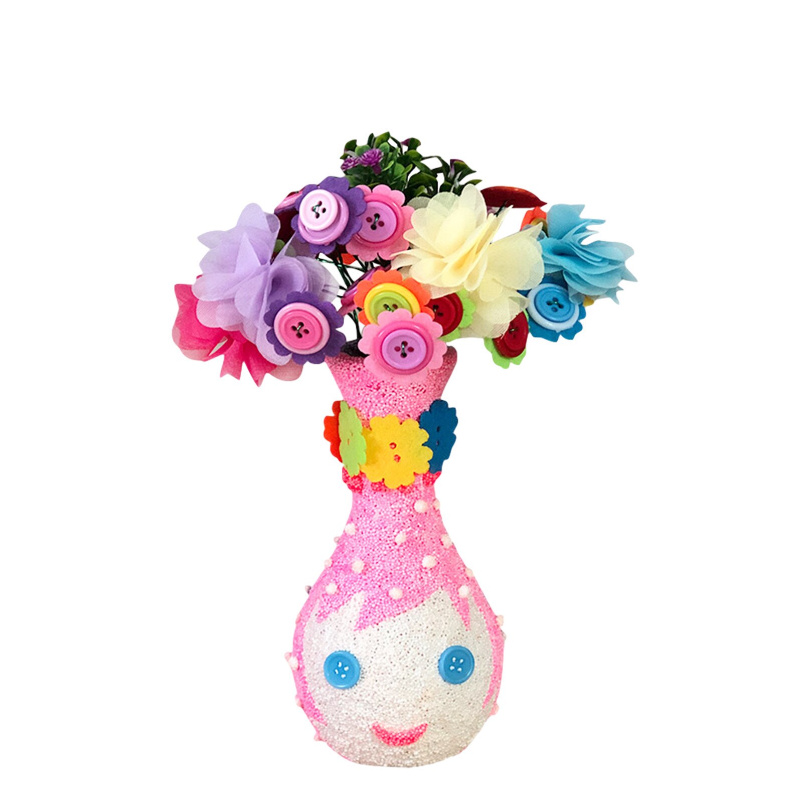 DIY Felt Toy Button Flower Craft Kits Kindergarten... – Vicedeal