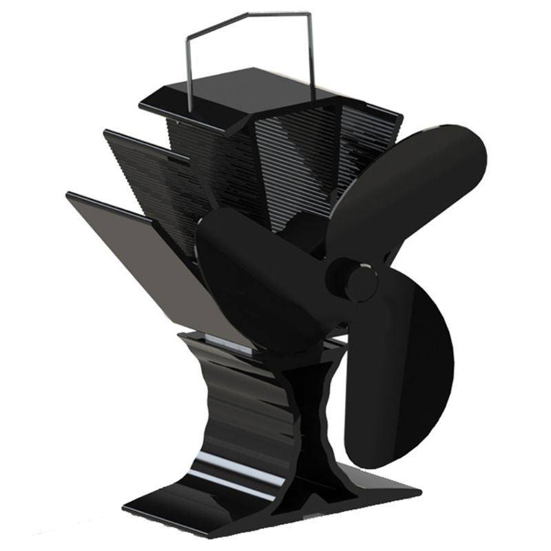 3 Bladen Warmte Aangedreven Kachel Haard Fan Brand... – Grandado