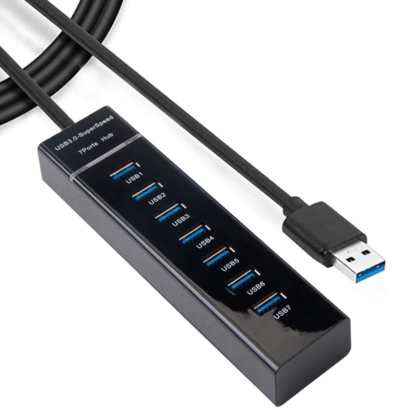 7-Port Usb 3.0 Hub -Data Hub Usb Splitter Met Lang... – Vicedeal