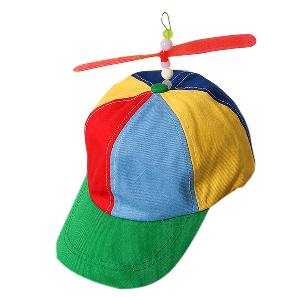 Kid Propeller Cap Hat Helicopter Rainbow Party Fan... – Grandado