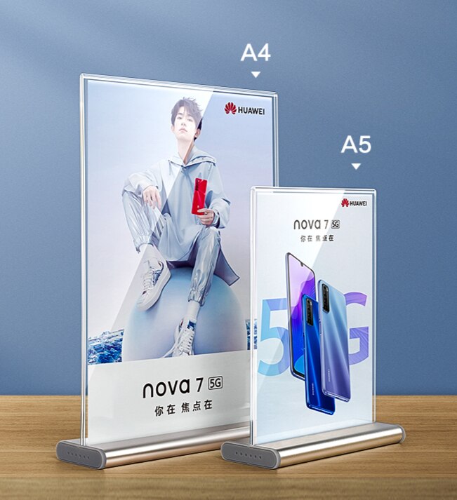 Aluminum Alloy Menu Price List Display Rack Vertic... – Grandado