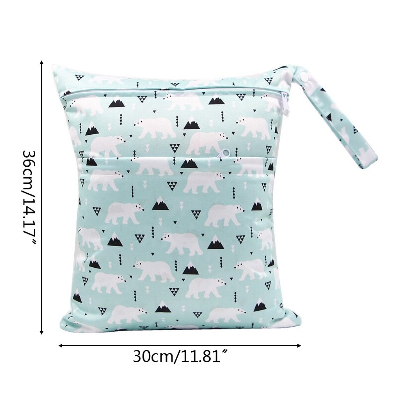 30x36cm Print Baby Diaper Storage Bag Reusable Wat... – Vicedeal