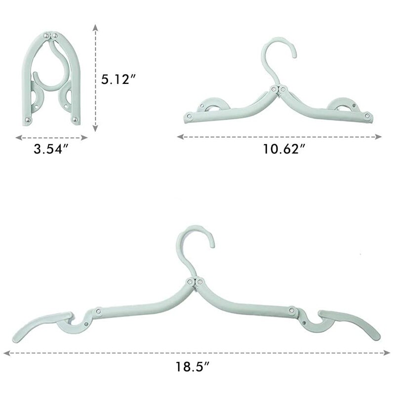 24 Pcs Hangers, Multi-Functional Plastic Travel Ha... – Grandado