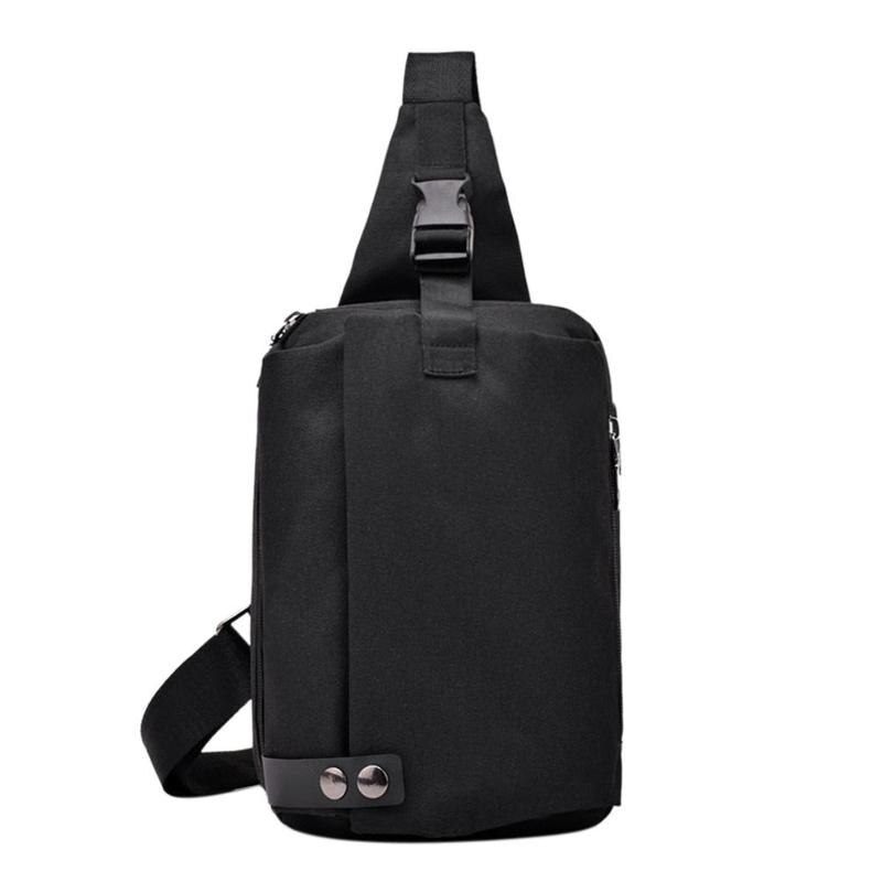 Simple Men Canvas Chest Crossbody Pack for Teenage... – Vicedeal