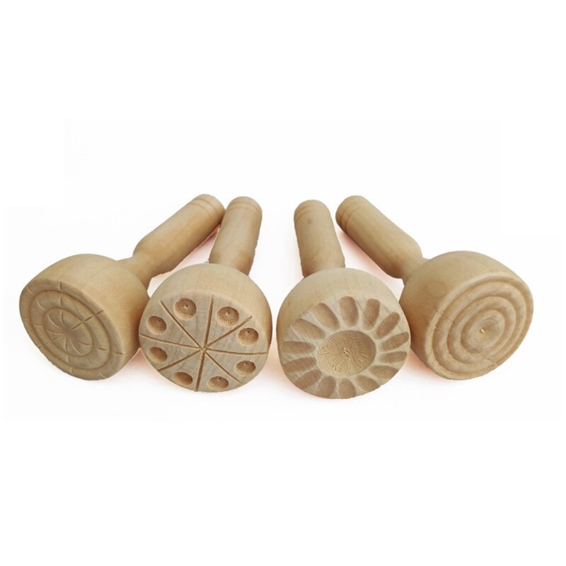 Wooden Clay Stamp Set, Wooden Stamps, Wooden Handl... – Vicedeal