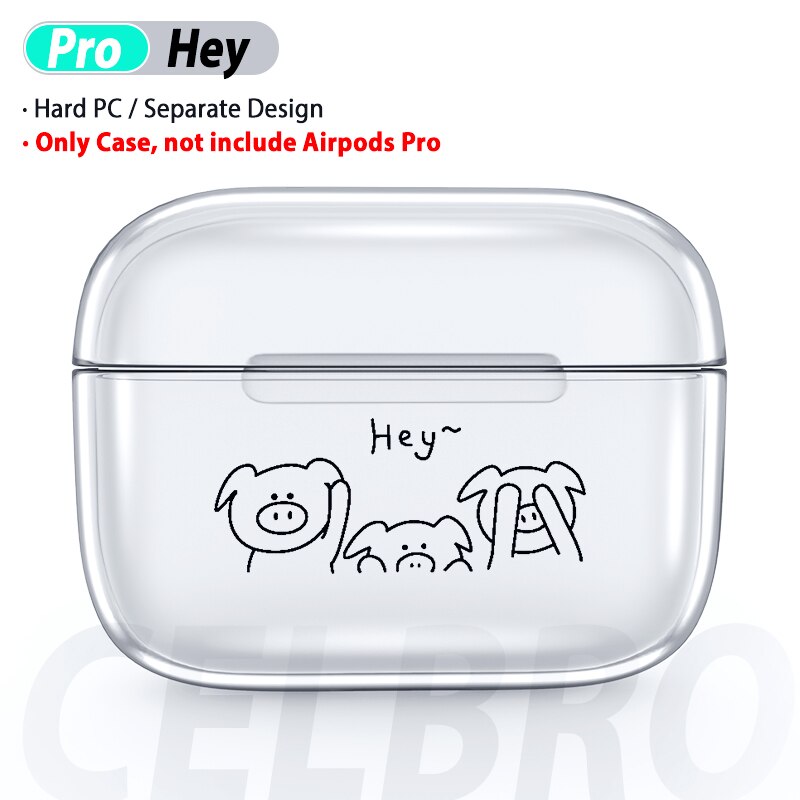 Klar Fall Abdeckung für AirPods Pro Harte PC Crist... – Vicedeal