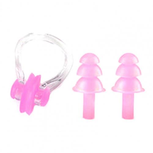 Ear Plugs Nose Clip Set Useful Solid Color Univers... – Grandado
