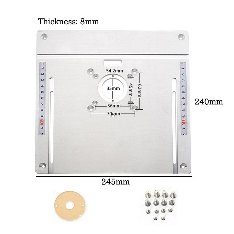 Router Table Aluminium Insert Plate Electric wood ... – Vicedeal