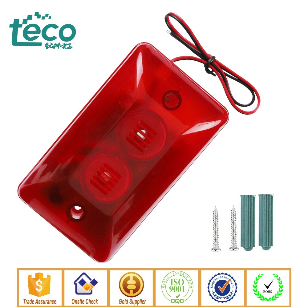 Mini Piezo Strobe Light Siren 12V Wired Alarm With... – Vicedeal