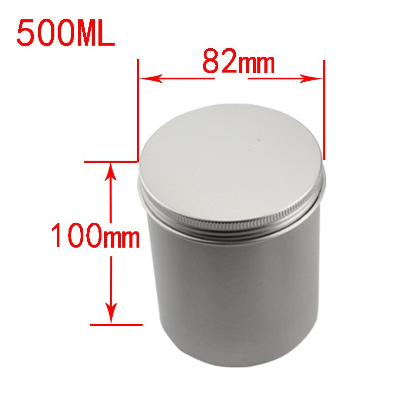 10pcs Round Aluminum Cans 500mL Screw Lid Metal St... – Grandado