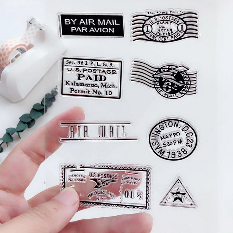 Vintage Poststempel Transparant Clear Stempel Diy ... – Vicedeal