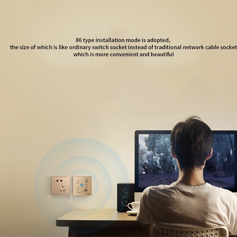 KAMANNI Wall router Wireless WIFI Router Whole Hom... – Grandado