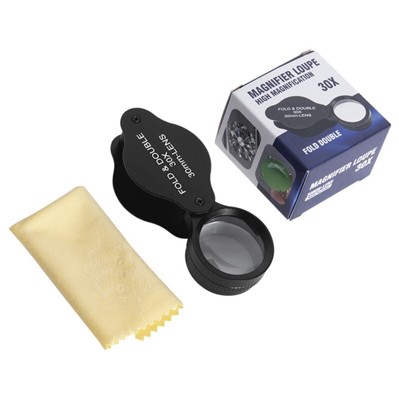 Lupe 30X Optik Lupen Lupe Schleife Tragbare Tasche... – Grandado