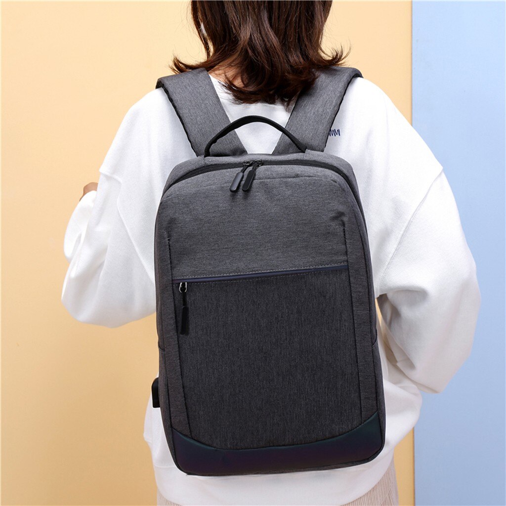 Men Outdoor Contrast Color Nylon Backpack Travel B... – Grandado