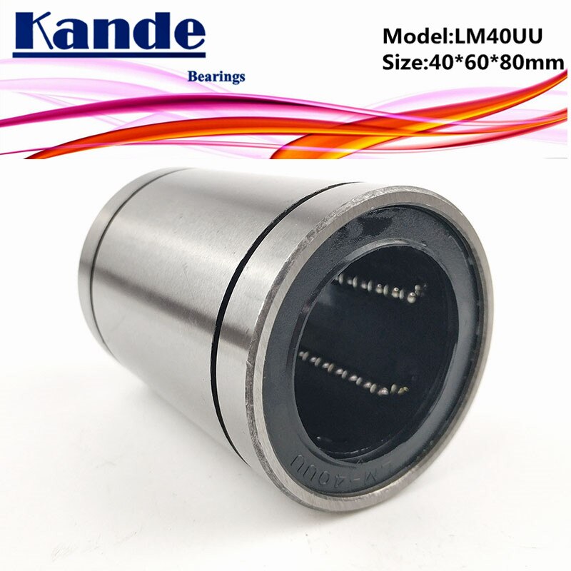 Kande Bearings LM40UU 1pc LM40UU Linear Bearing 40... – Grandado