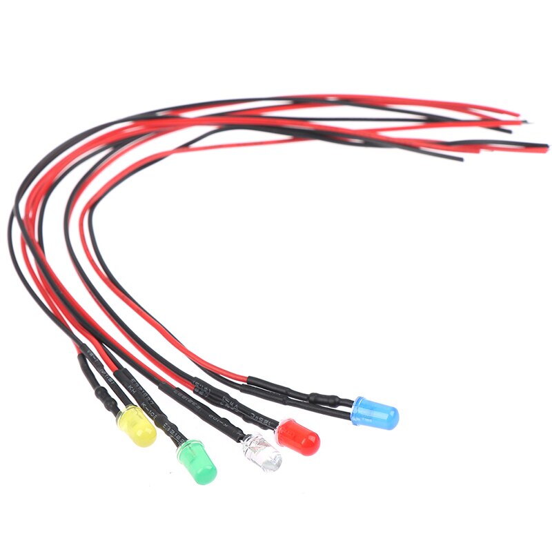 5X Min F3 3Mm 20Cm Pre Wired Led Ronde Licht Lamp ... – Grandado