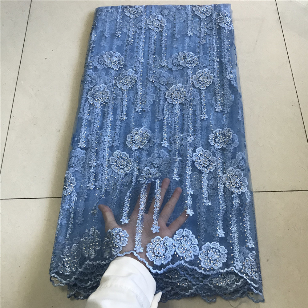 African style The latest Onion color net lace fabr... – Grandado