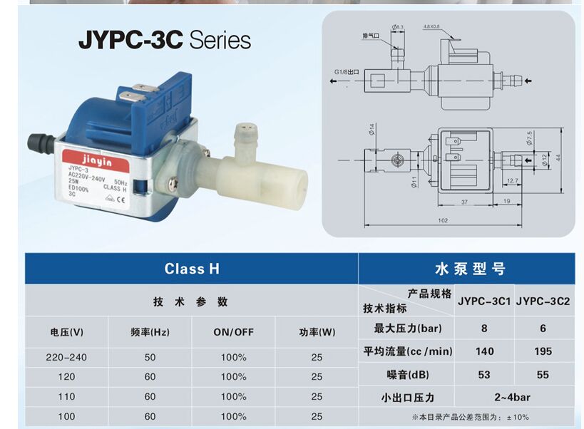 JYPC-3C 25W AC 220V - 240V Original plunger type w... – Grandado