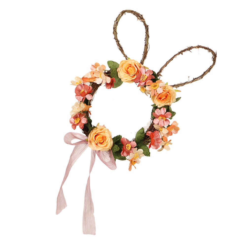 Easter Flower Wreath Easter Hanging Wreath Decor E... – Grandado