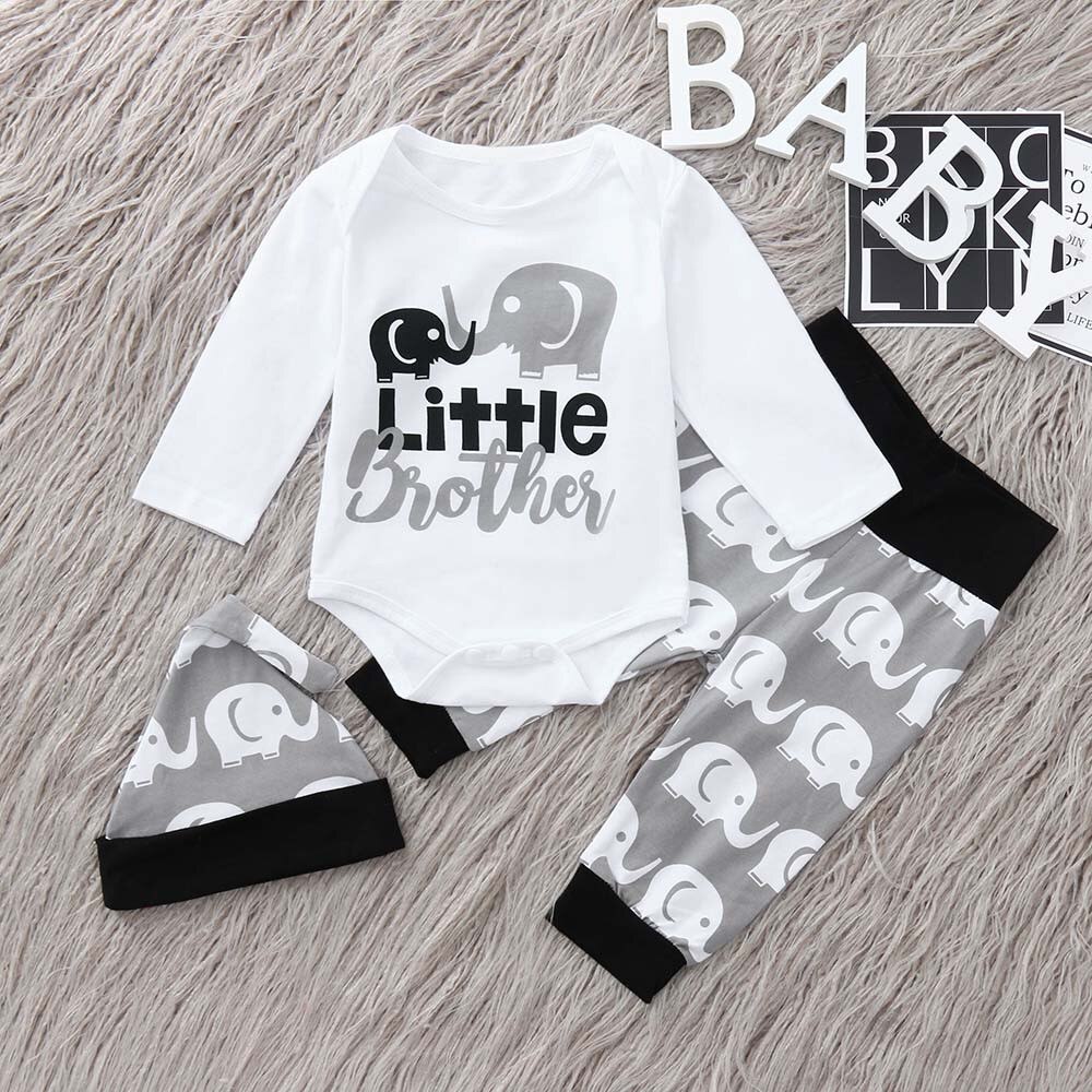 Spring Infant Baby Clothes Outfit Baby Boy Letter ... – Vicedeal